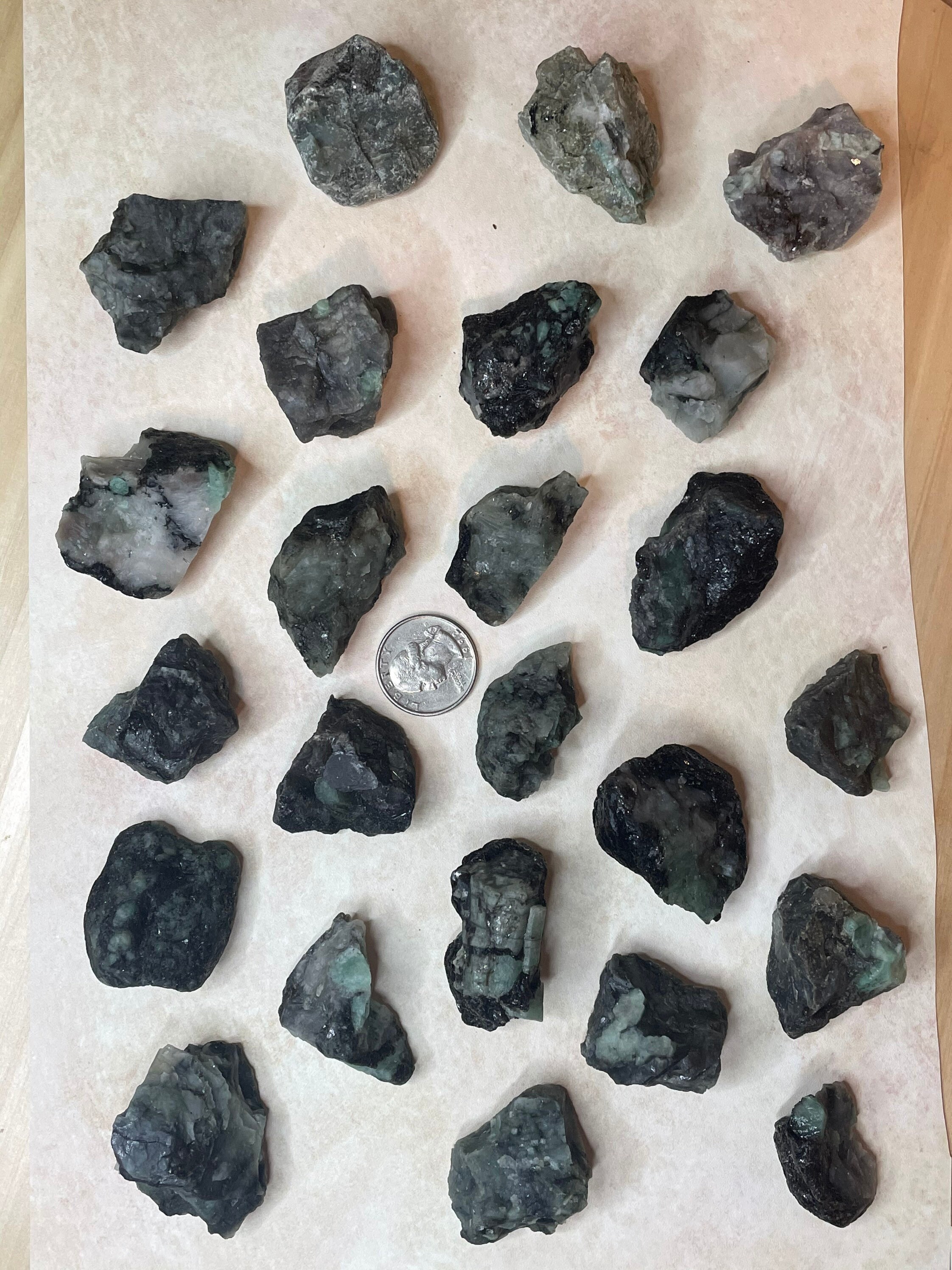 Raw Emerald chunks | Etsy