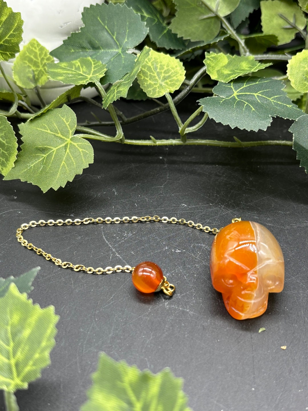 Pendulum Skull Pendulum Crystal Pendulum Carnelian Pendulum - Etsy