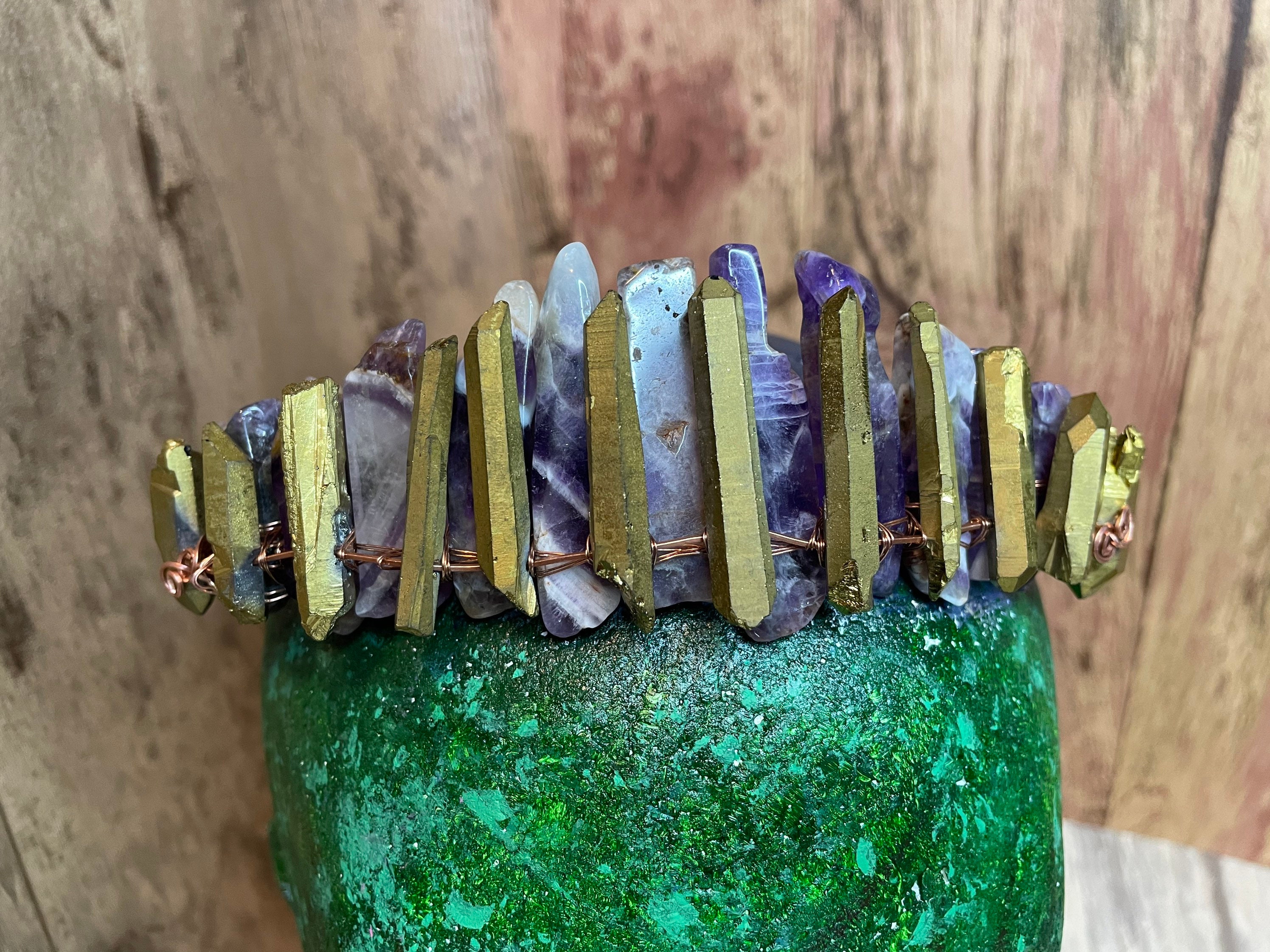 Amethyst Crown Crystal Crown | Etsy