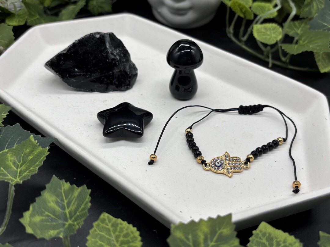 Obsidian Kit - Crystal Kit - Obsidian Carvings - Obsidian - Etsy