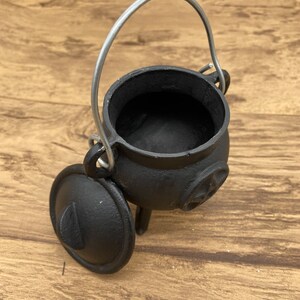 Cast Iron Cauldron Mini Cast Iron Cauldron Pentacle Cauldron Small ...