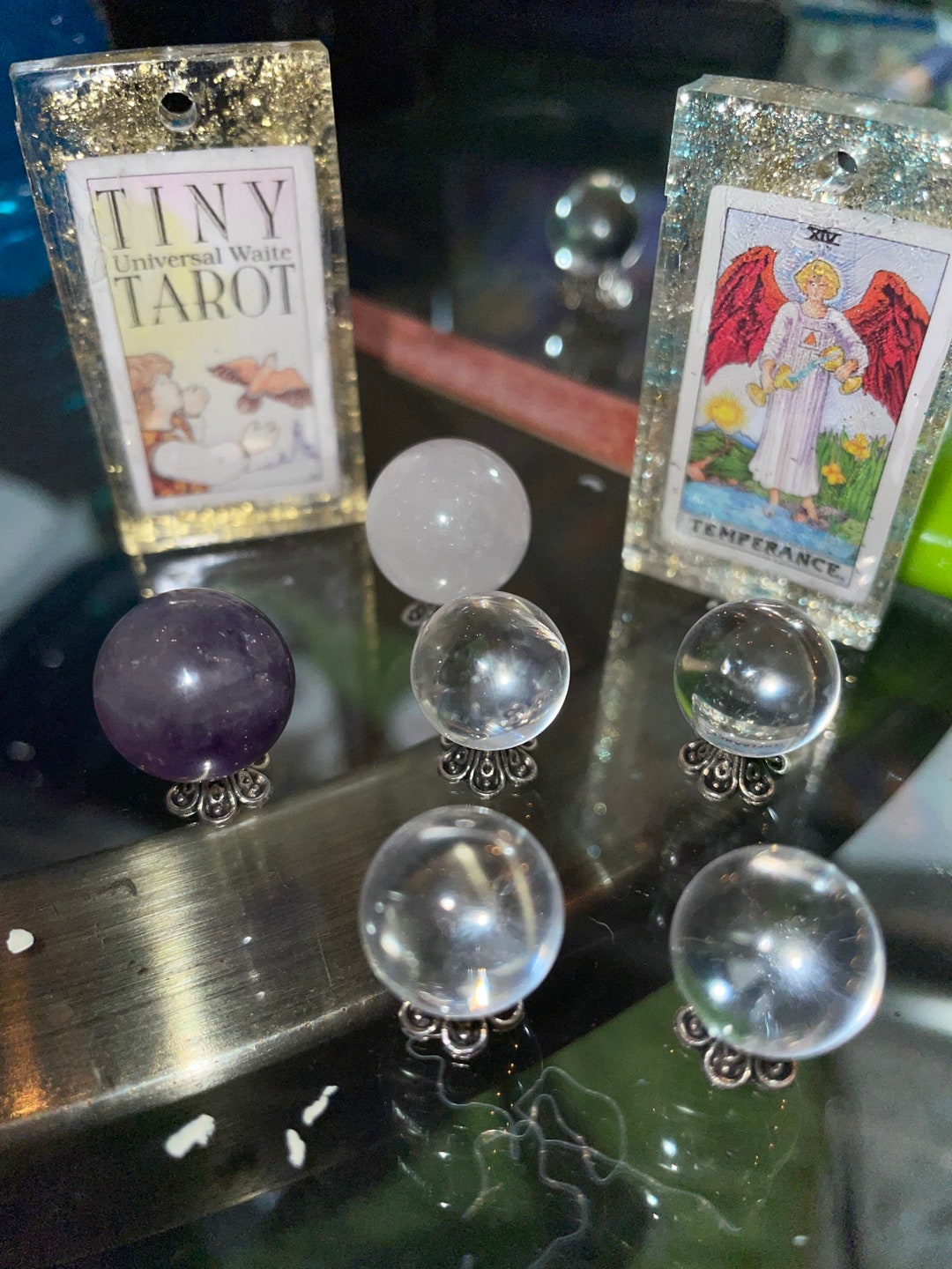 Crystal Quartz Fortune Telling Piece - Crystal Ball - Dollhouse Crystal ...