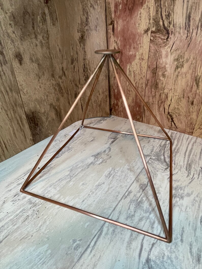 Copper Pyramids Energy Pyramids Crystal Grid Pyramid - Etsy