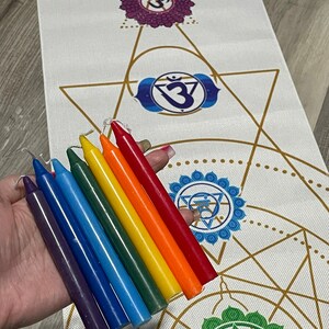 Chakra Banner Set - Chakra Banner Kit - Chakra Banner and Candle Set ...