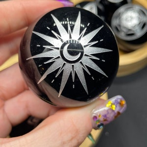Obsidian Sphere - Obsidian Sphere Decor - Decor Crystal Sphere ...