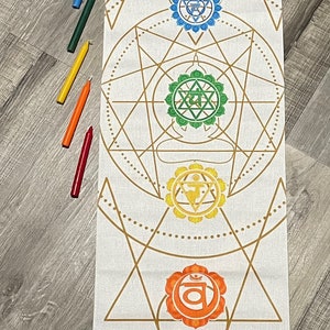 Chakra Banner Set - Chakra Banner Kit - Chakra Banner and Candle Set ...