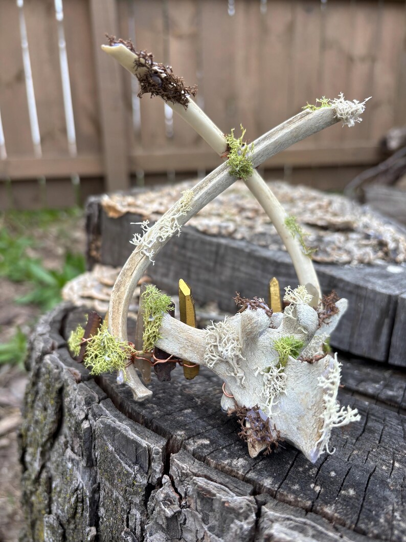 Crystal & Bone Crown - Crystal Crown - Etsy