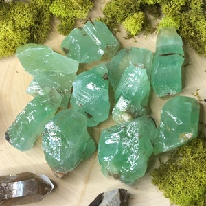 Smoothed Emerald Green Calcite Chunks From Mexico - Etsy