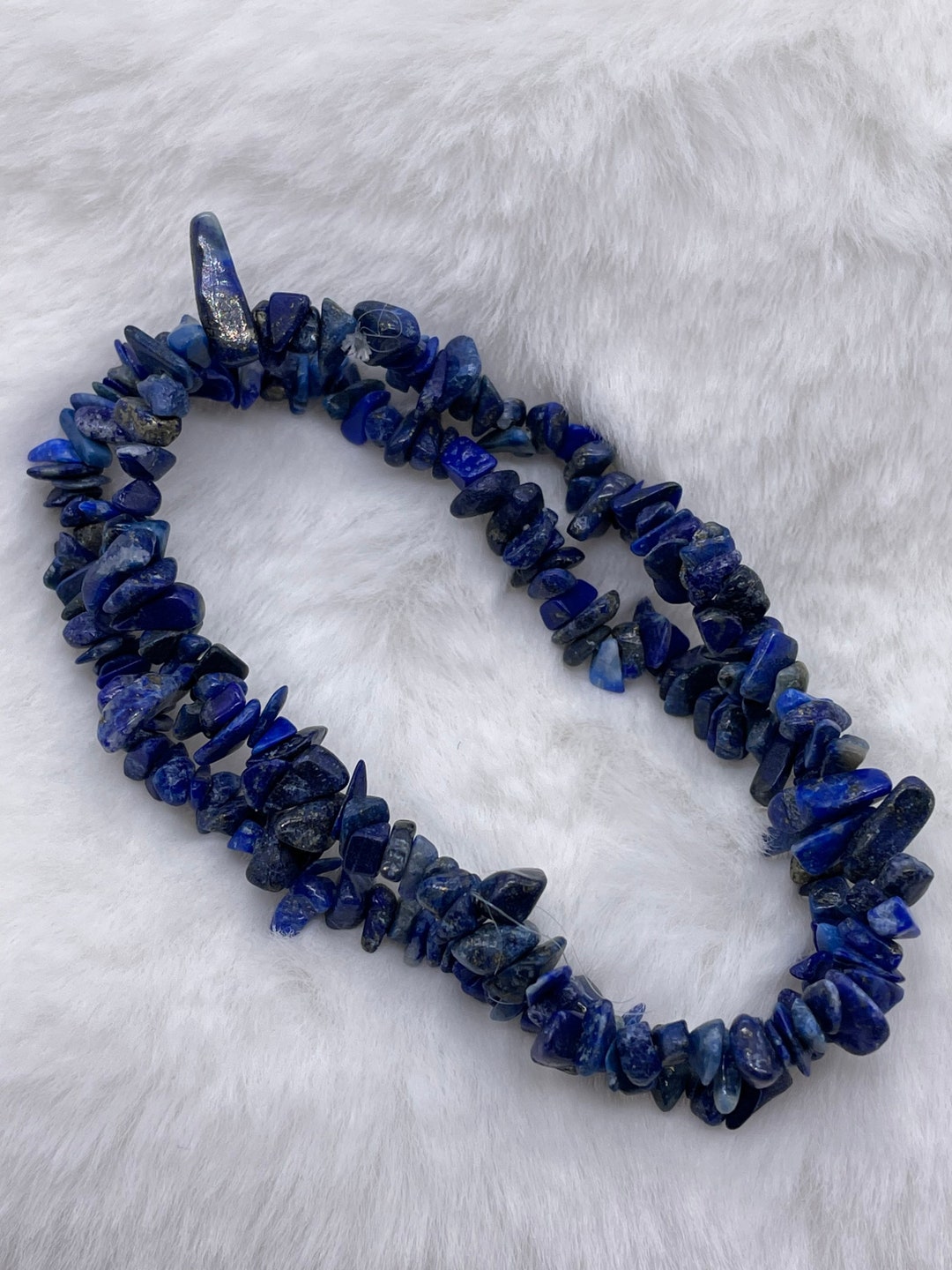 Lapis Lazuli Chip Bracelet - Lapis Lazuli Chip Stretch Bracelet ...