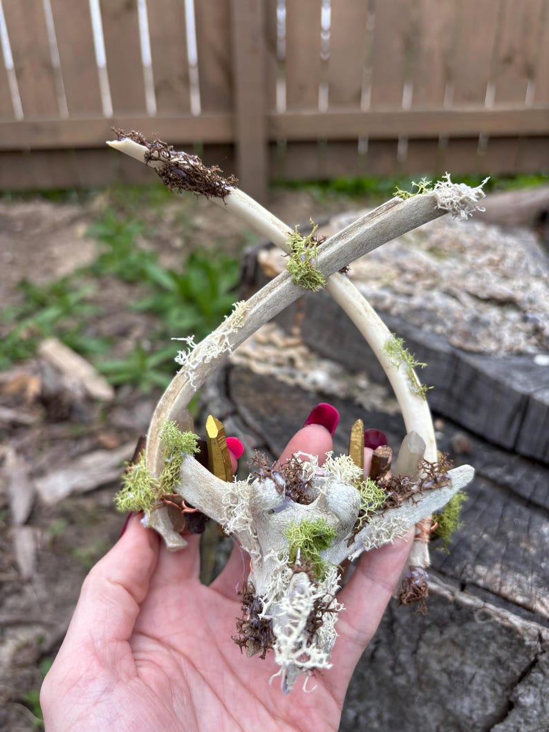 Crystal & Bone Crown - Crystal Crown - Etsy