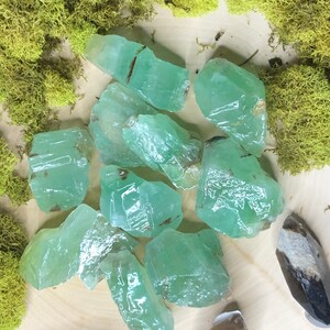 Smoothed Emerald Green Calcite Chunks From Mexico - Etsy