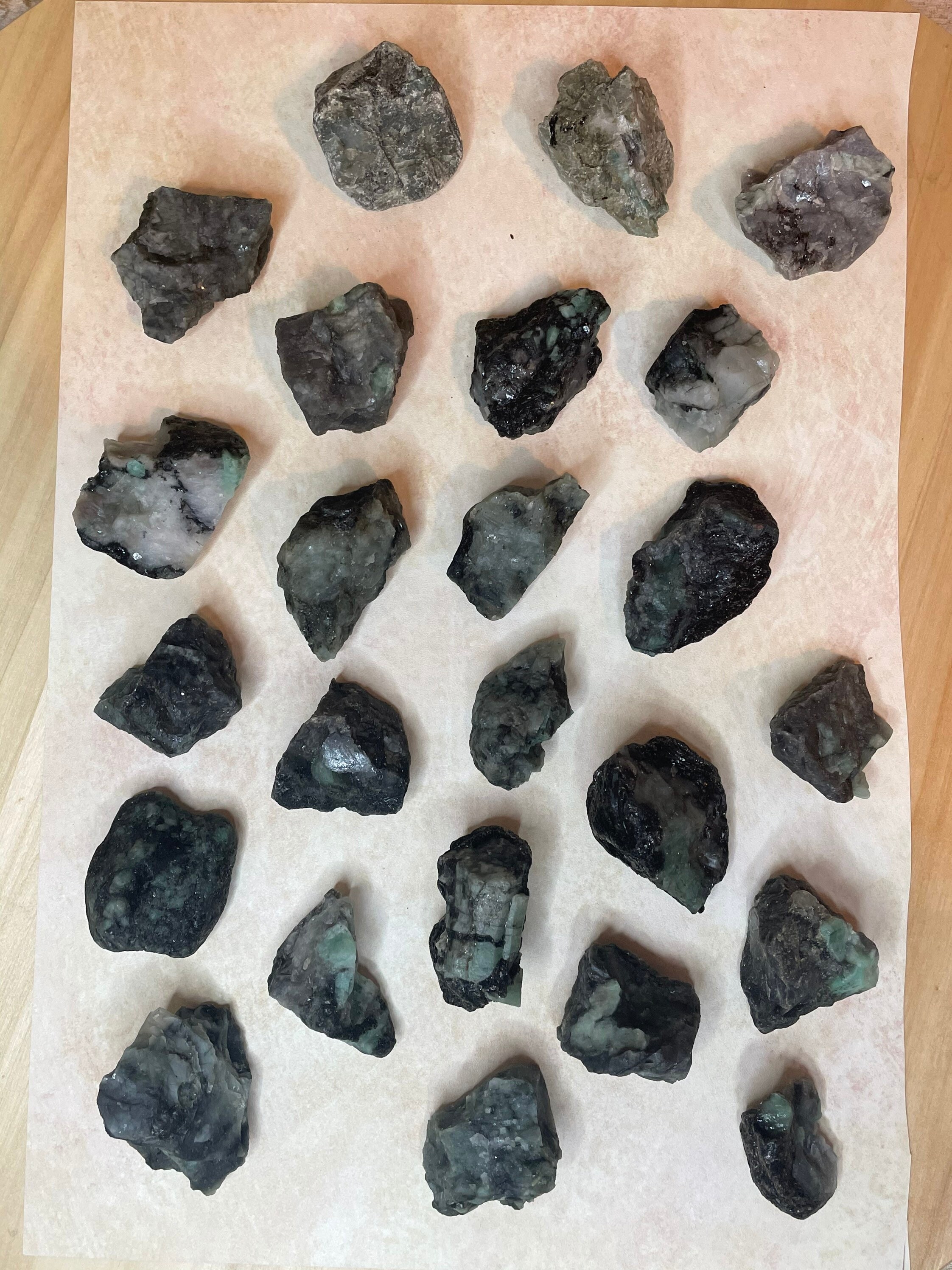 Raw Emerald chunks | Etsy