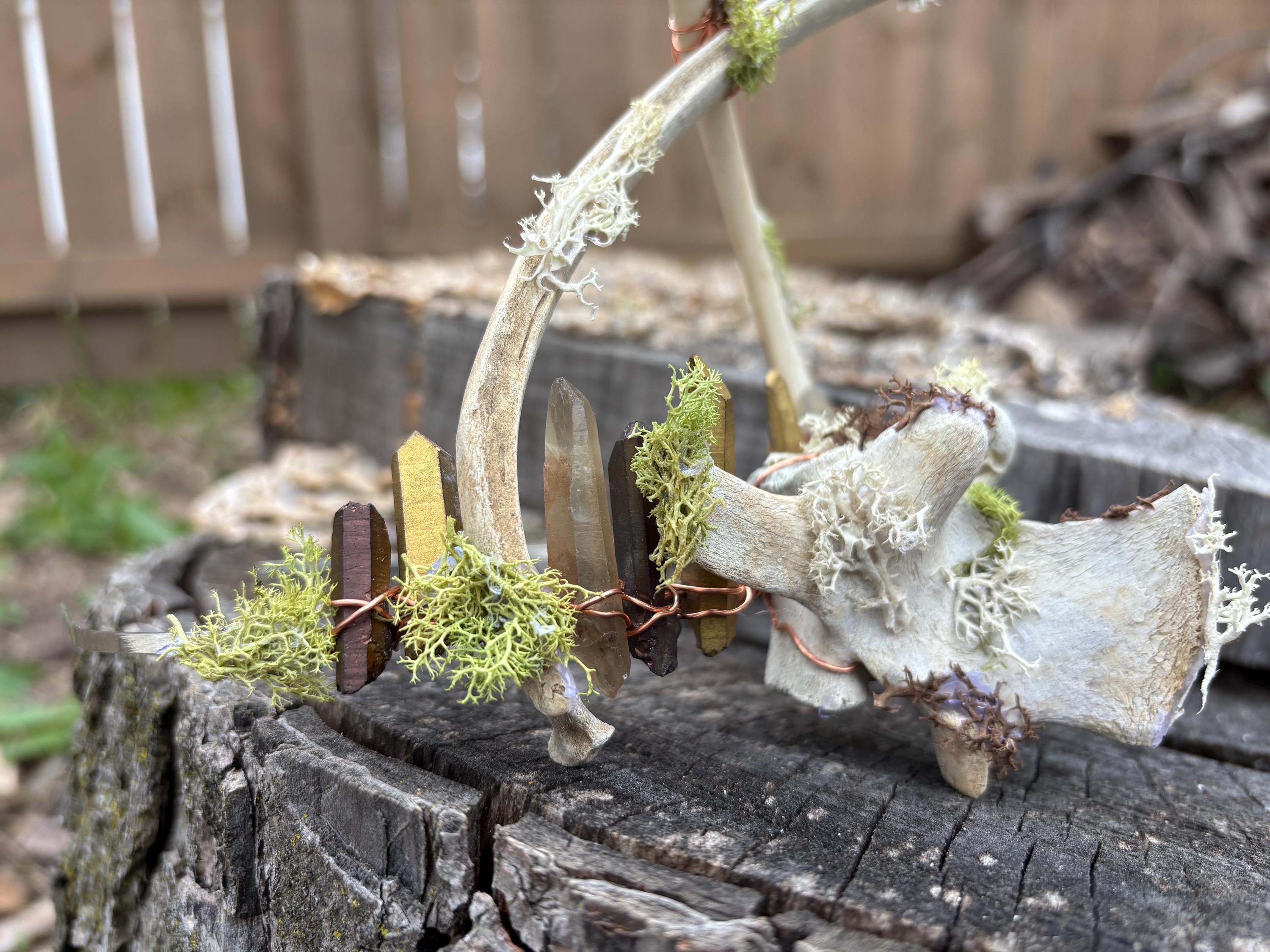 Crystal & Bone Crown - Crystal Crown - Etsy