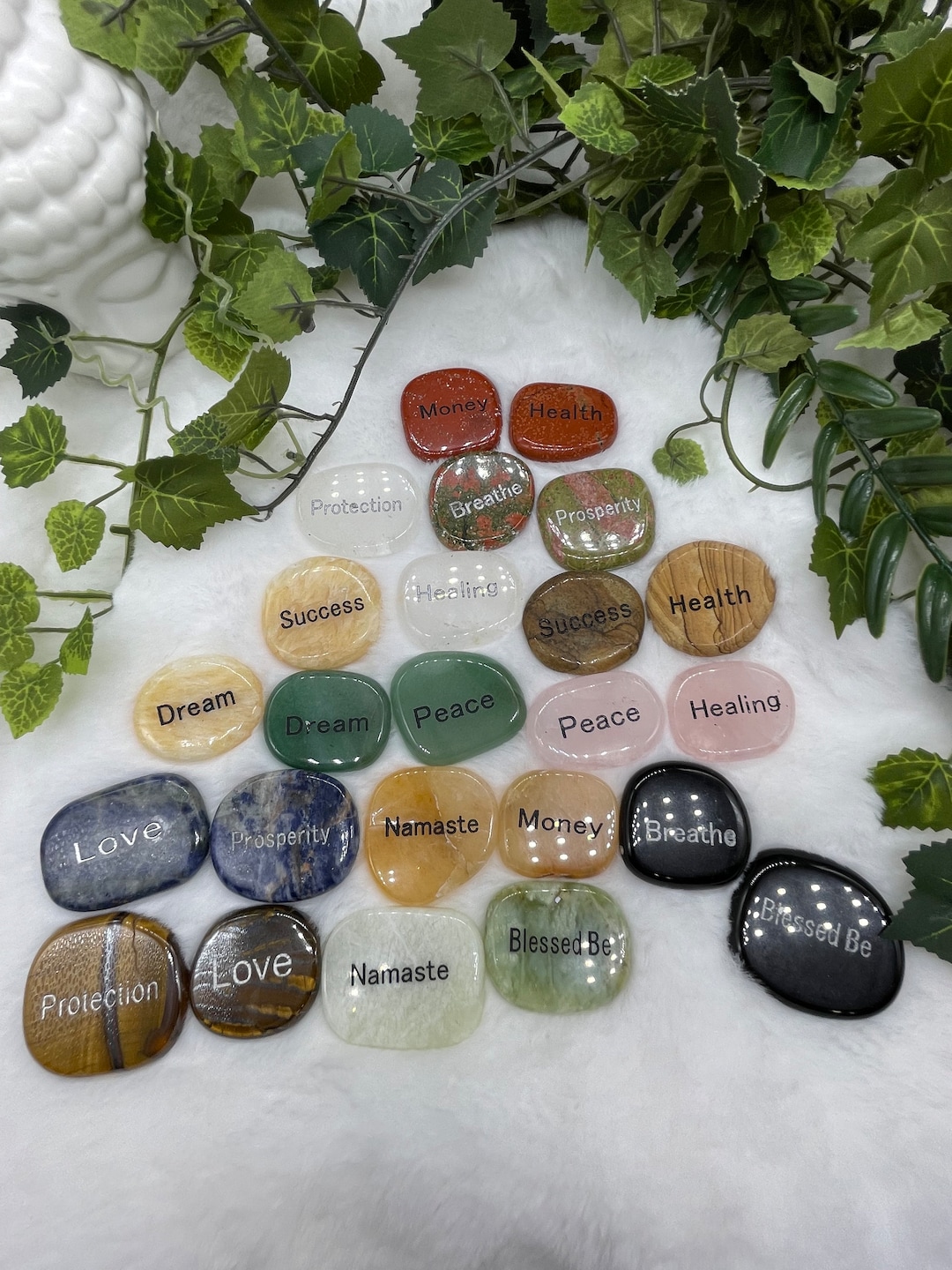 Positive Word Pocket Stone - Pocket Stone - Worry Stone - Positive ...