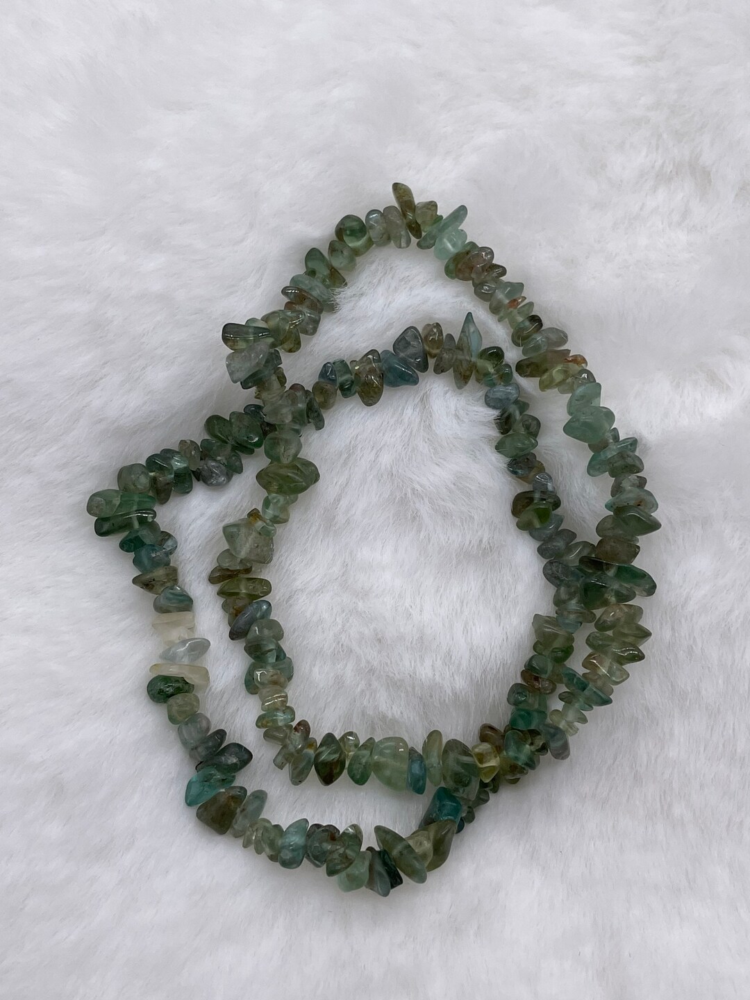 Apatite Chip Bracelet - Apatite Chip Stretch Bracelet - Crystal ...