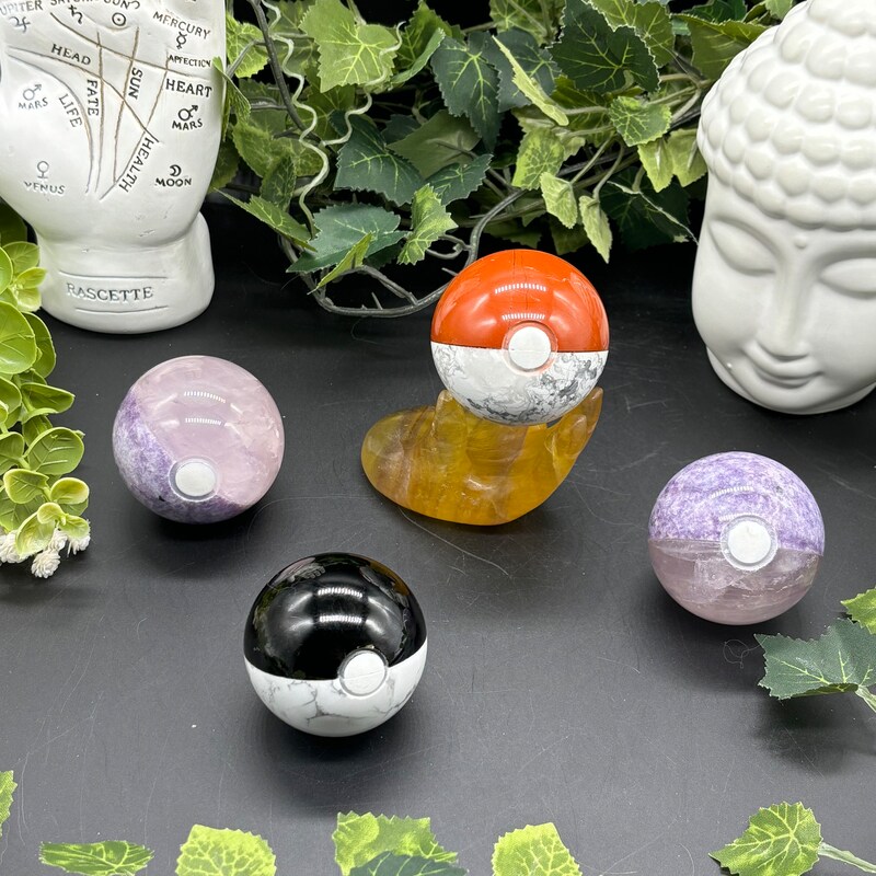 Crystal Pokeballs - Etsy