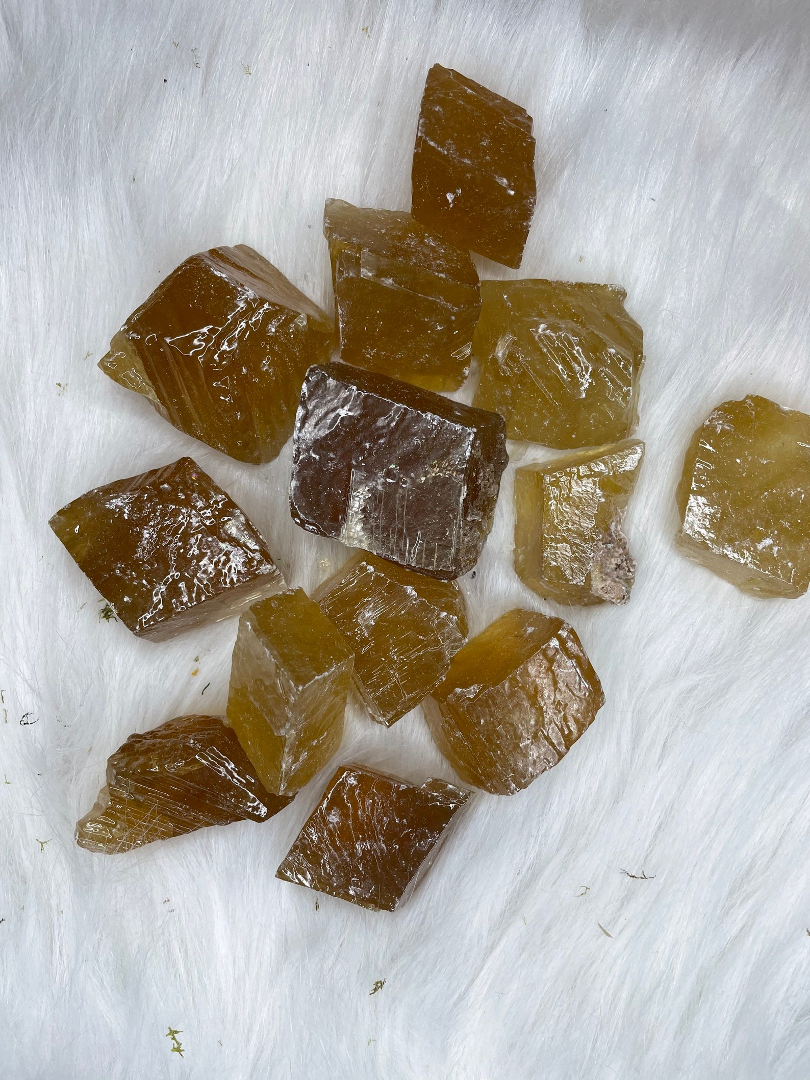 Honey Calcite Chunks Smooth Raw Honey Calcite - Etsy
