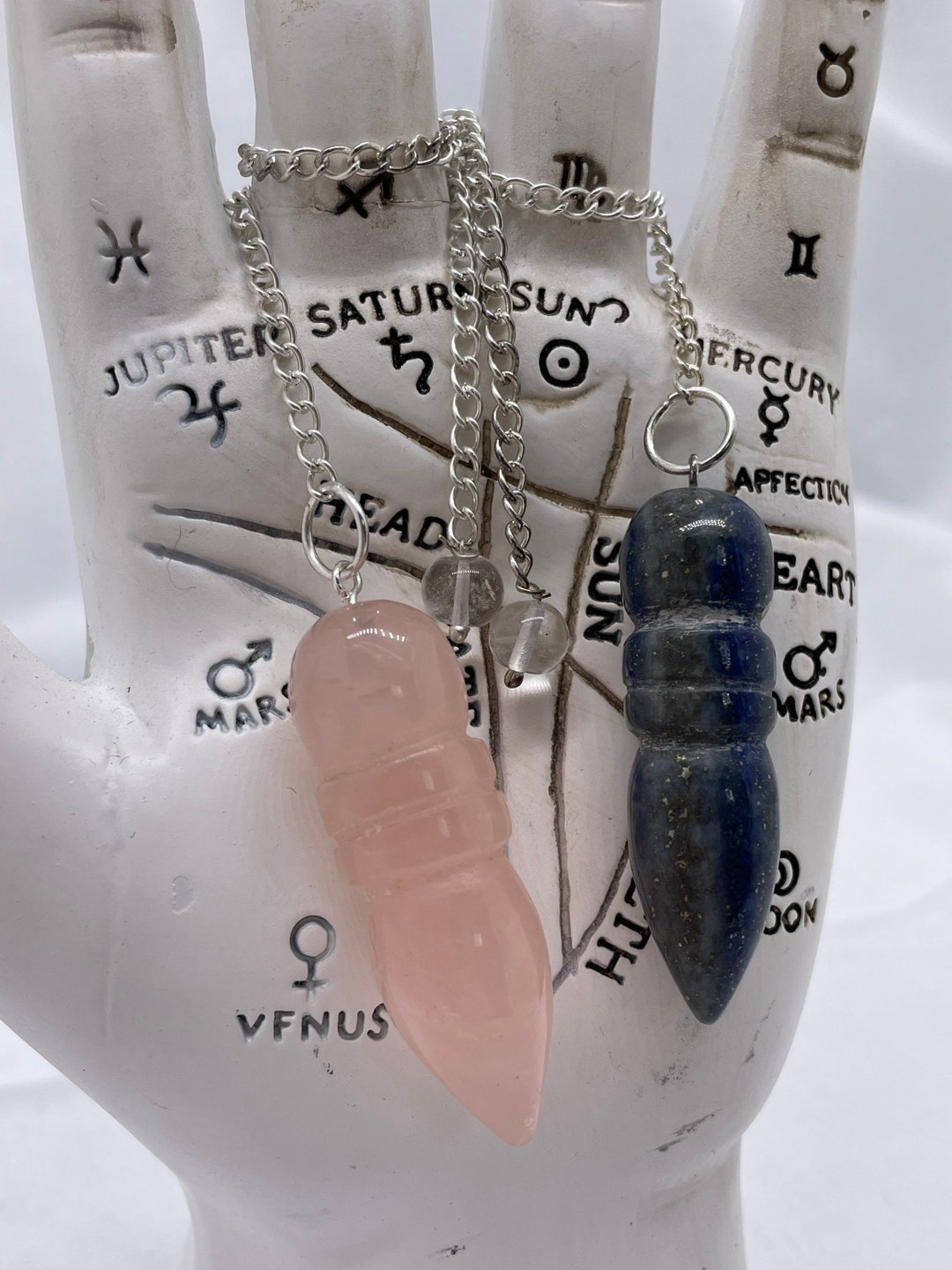 Pendulum - Carved Crystal Pendulum - Polished Gemstone Pendulum - Crystal Pendulum - Etsy