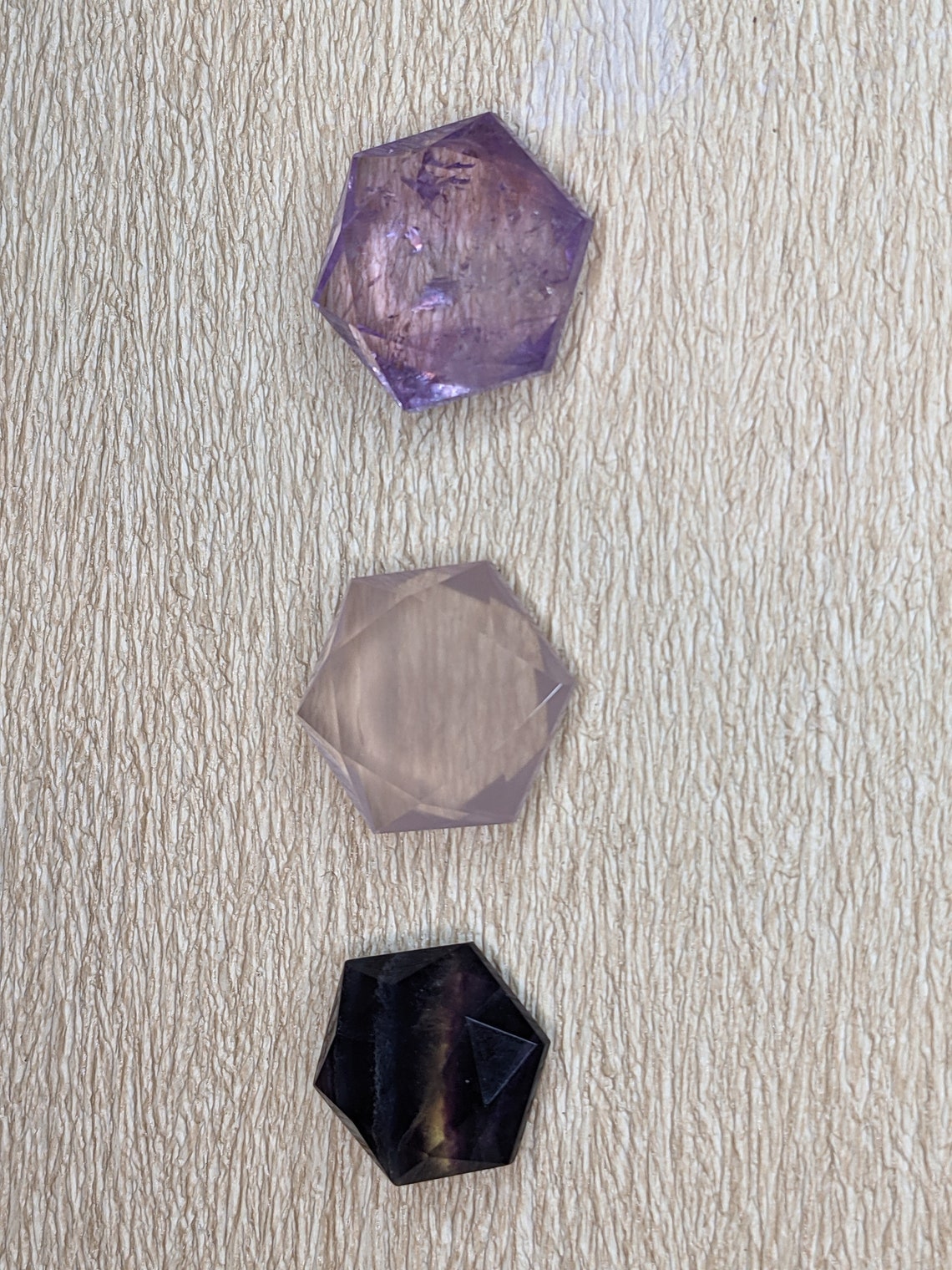 Hexagon Cut Crystals Mixed Crystals - Etsy