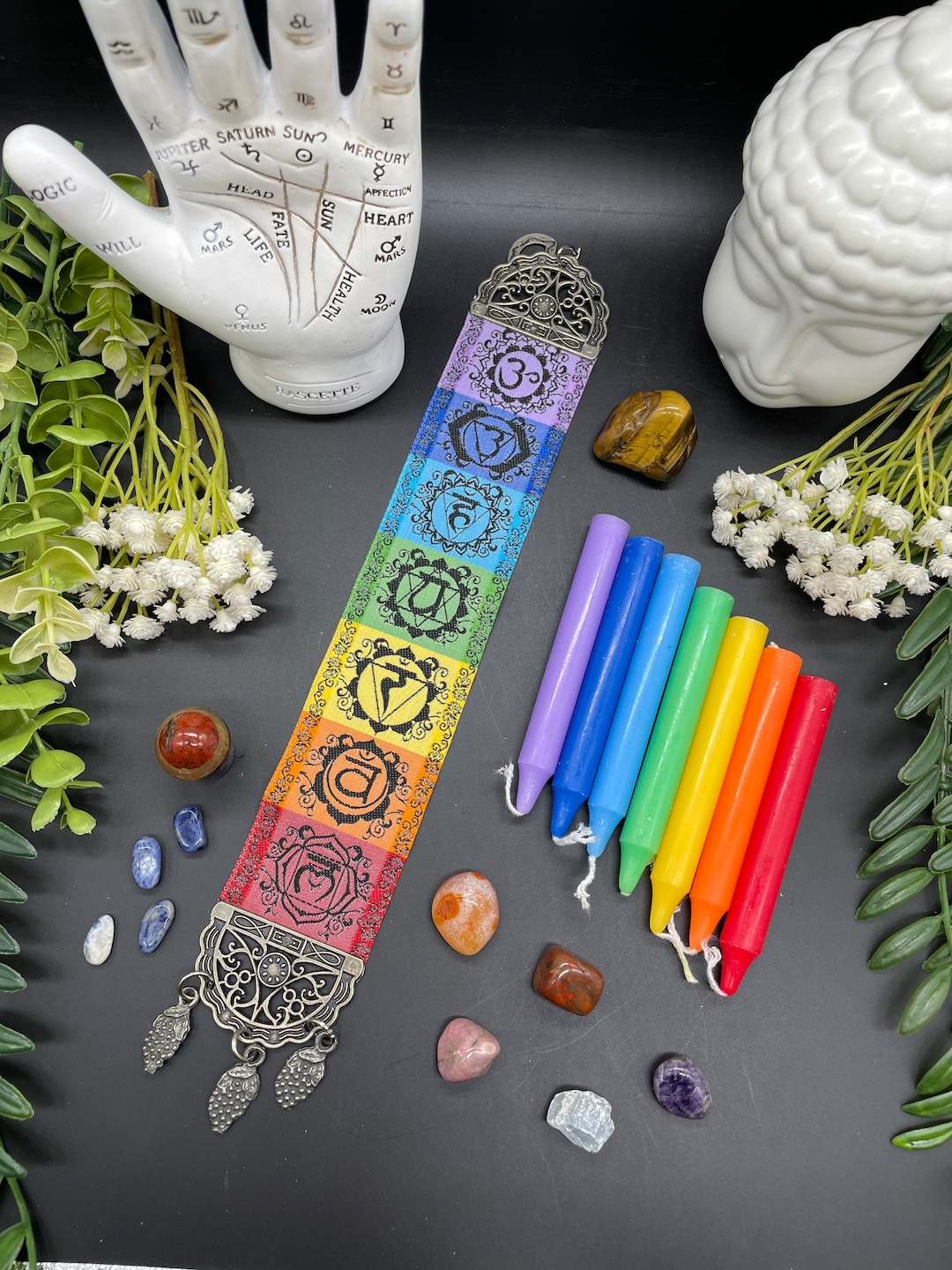 Chakra Set - Chakra Candle Set - Chakra Crystal Set - Chakra Set 1 - Etsy