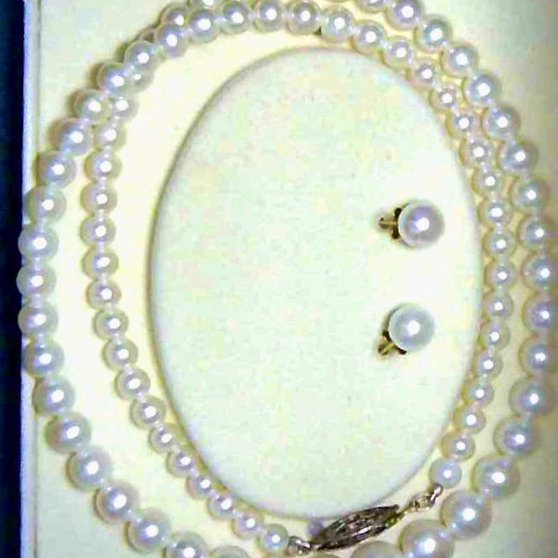 Akoya Pearl Jewelry Sets - Etsy
