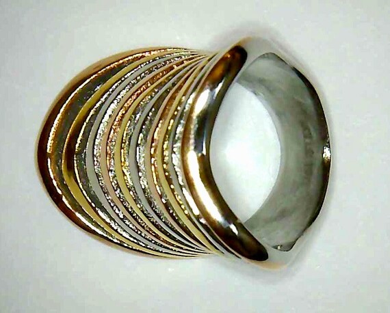 A stackable look All in 1 Ring, Silver with Rose and … - Gem