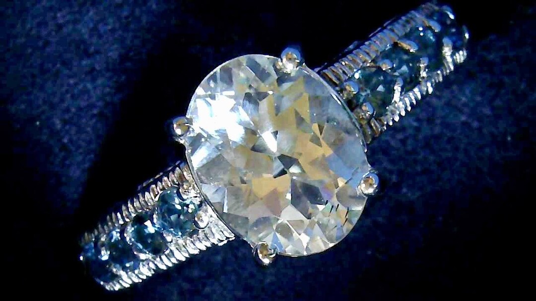 Heliodor and Blue Topaz Ring, A Real Surprise Awaits You With This ...