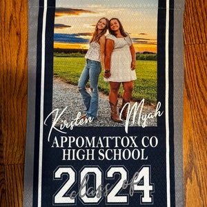 Graduation Photo Senior Flag Class of 2024 Personalized - Etsy
