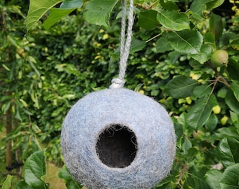 Felted Bird Pod Felted Wool Birdhouse Bird Eco Pod Unique - Etsy