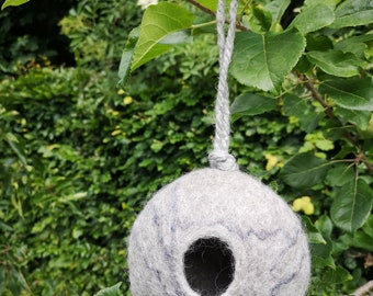 Felted Bird Pod Felted Wool Birdhouse Bird Eco Pod Unique - Etsy