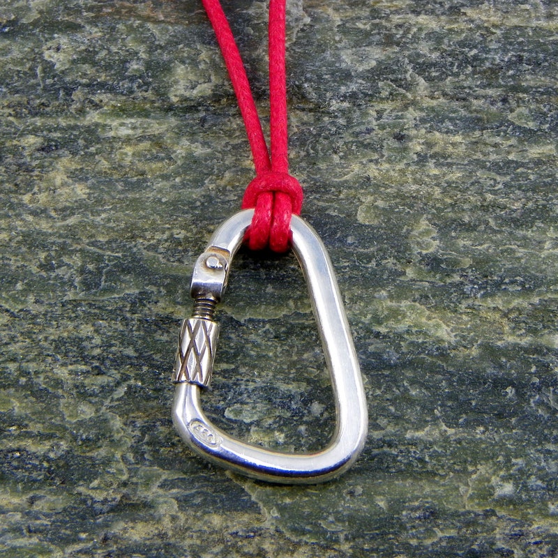 Climbing Carabiner Necklace - Etsy