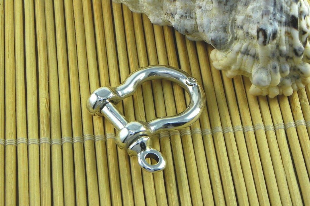 Keychain Nautical Shackle - Sterling Silver - Etsy
