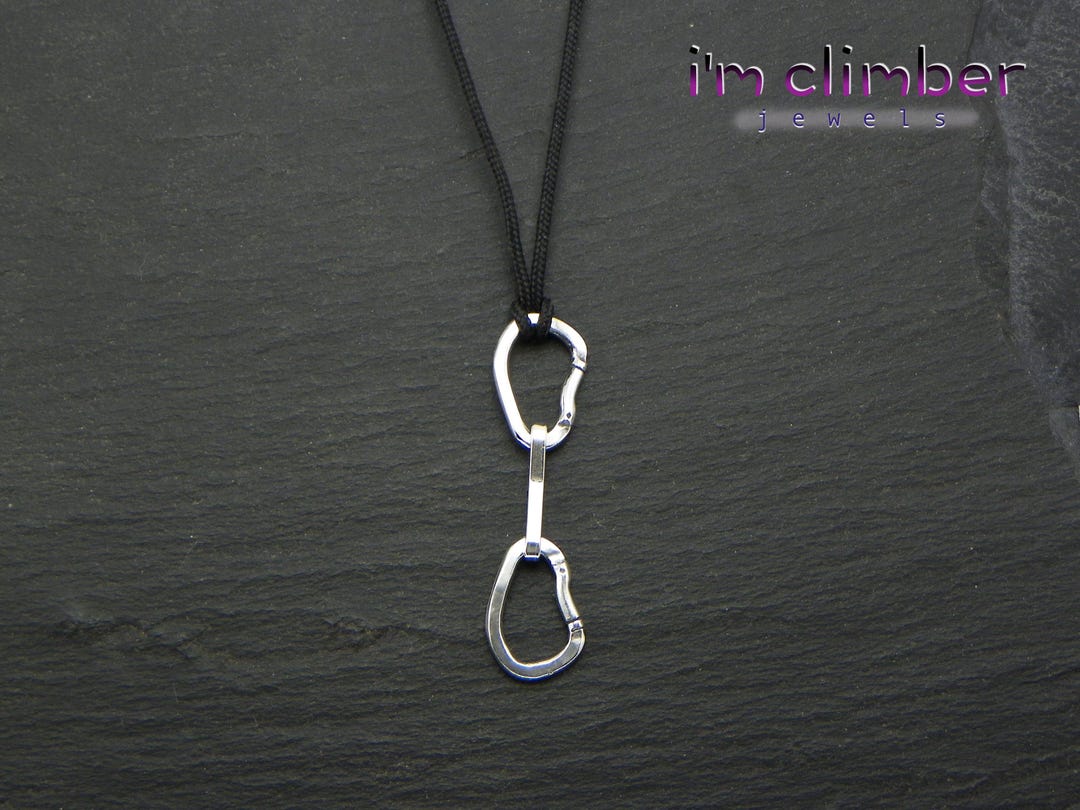 Quickdraw Small Pendant Silver 925 - Climbing Jewelry - Handmade in ...