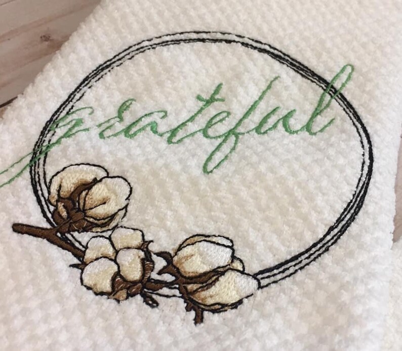 Grateful-thankful-blessed Kitchen Towels- Thanksgiving - Etsy