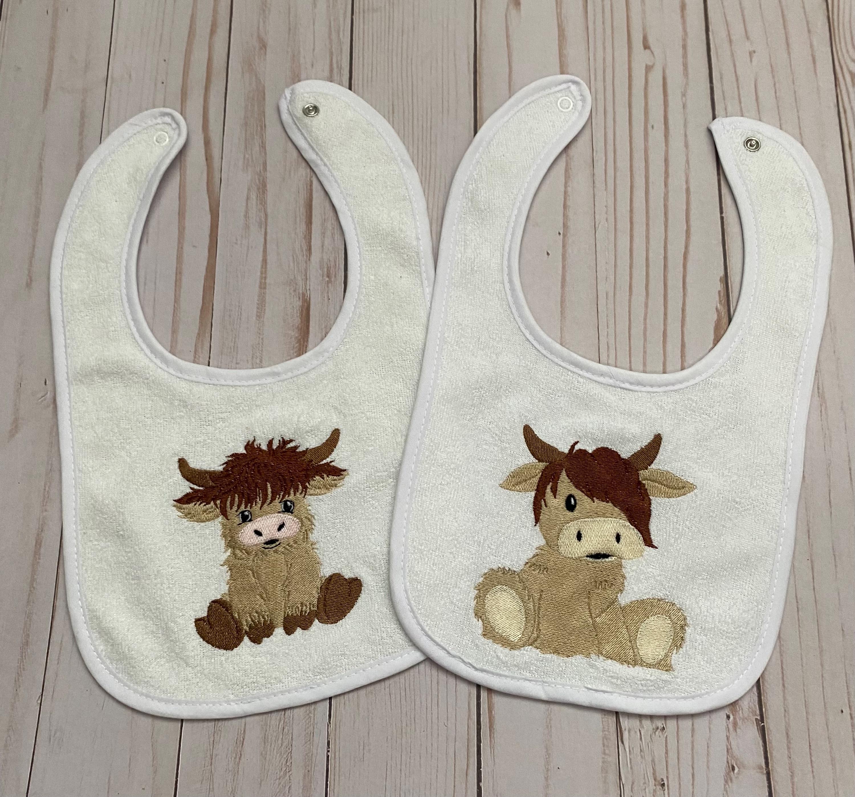 Highland Cow Baby Bib - Etsy