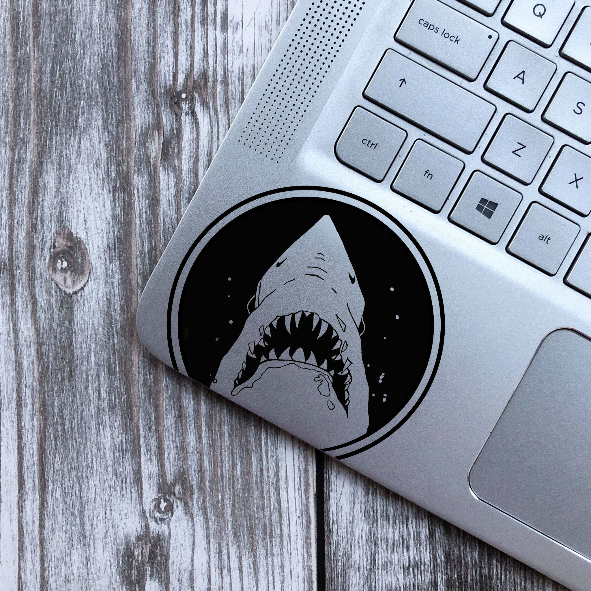 Shark Vinyl Sticker | Laptop Decal | Jaws | Wall Sticker | Great White ...