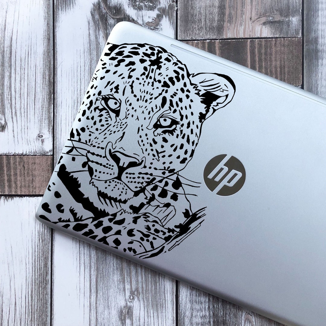 Leopard Vinyl Sticker | Laptop Decal | Wall Sticker | Big Cats - Etsy