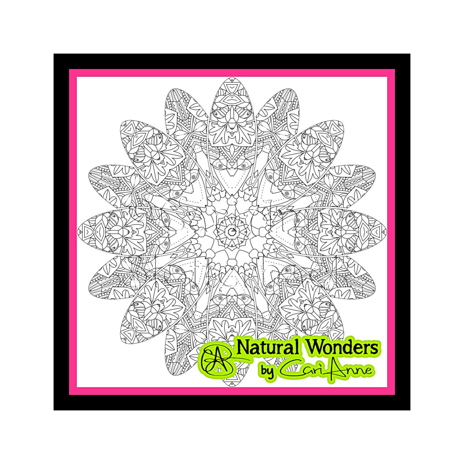 Printable Birds Mandala Coloring Page 1 adult coloring | Etsy