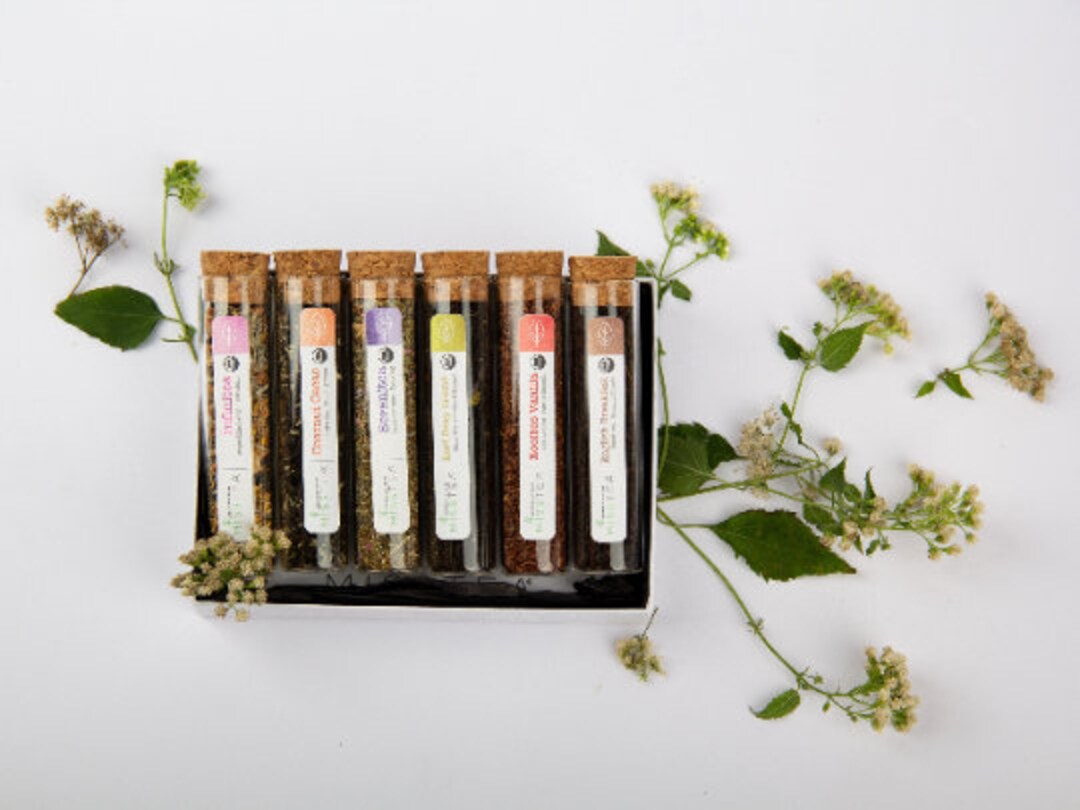 Organic Taste-tube Teas Sampler 6 Loose-leaf Herbal Infusions - Etsy