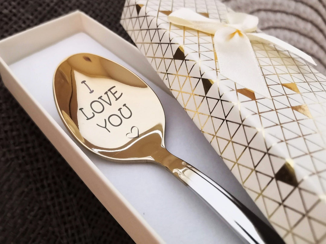 I Love You - Cute Custom Spoon - Romantic Gift for Valentine's Day ...