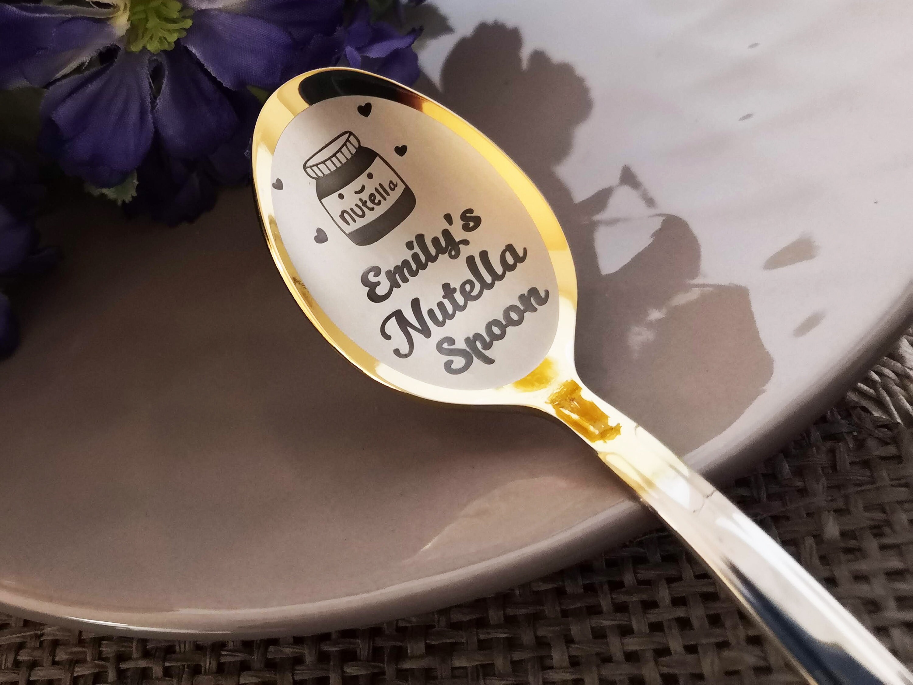 Nutella Killer Spoon Personalized Spoon With Name and Date Nut | Etsy