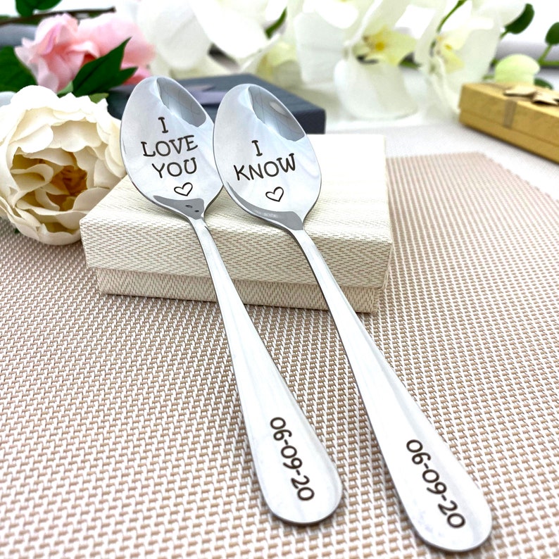 I Love You I Know Spoons Gift for Couple in Gift Box - Etsy