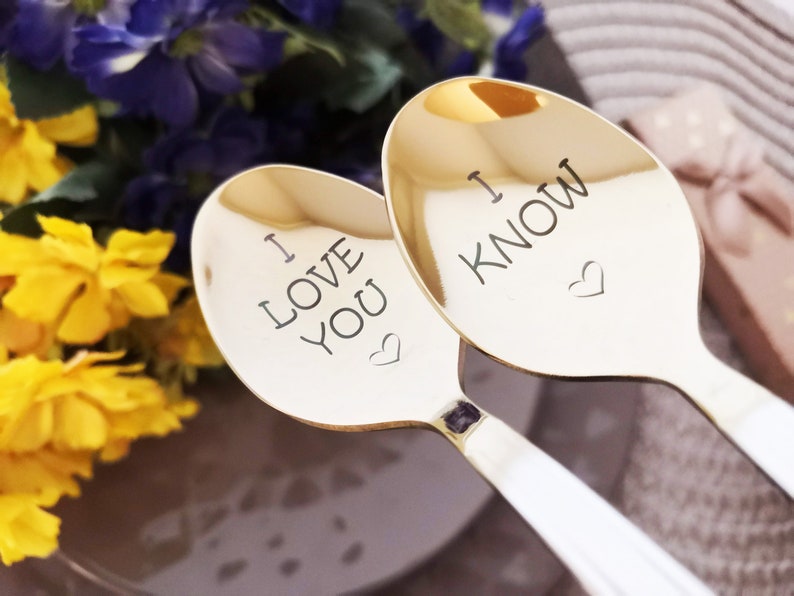 I Love You I Know Spoons Gift for Couple in Gift Box - Etsy