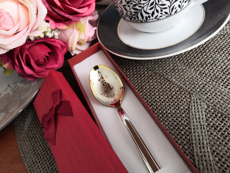 COFEE LOVER SPOON Custom Engraved Spoon Gift of Coffee - Etsy