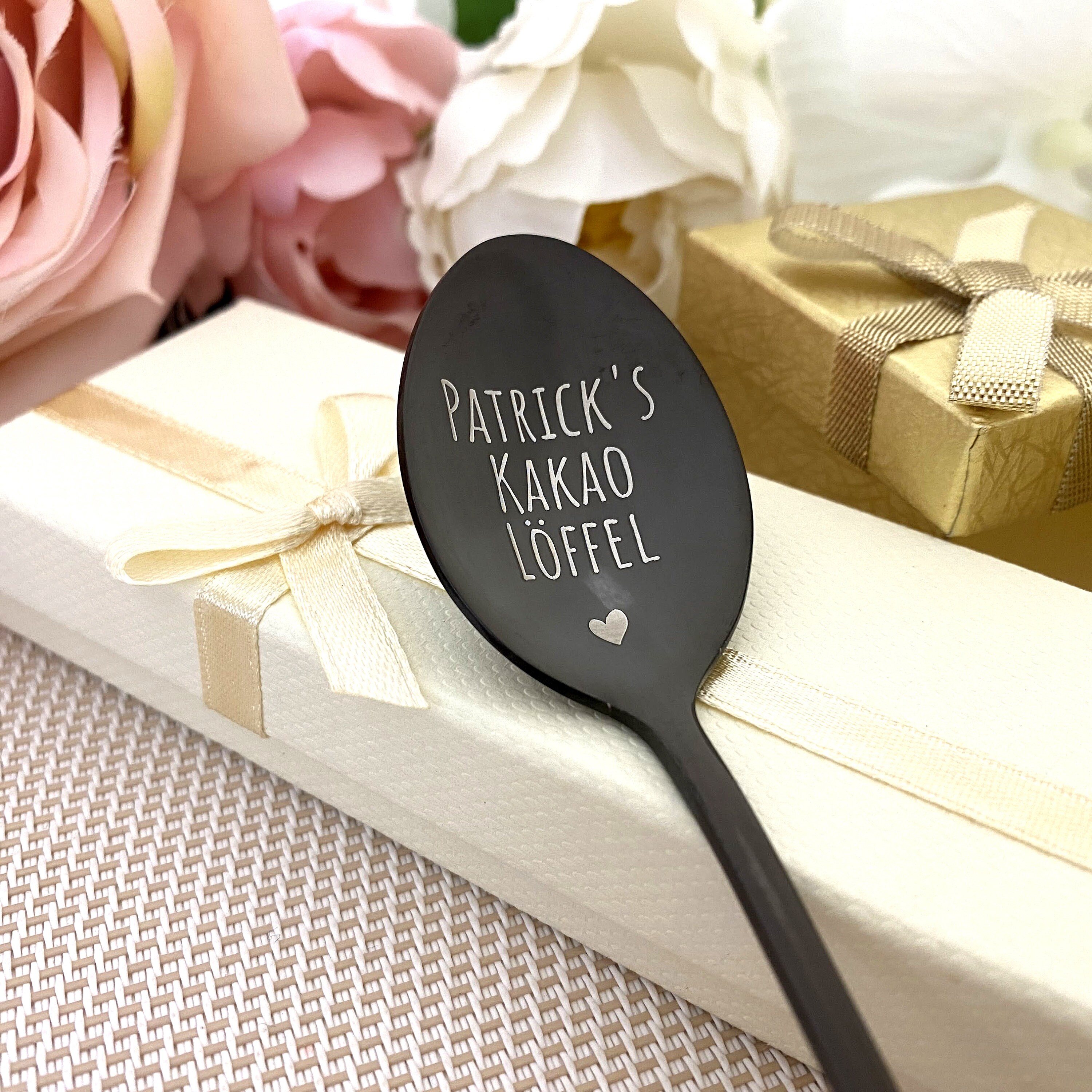 Kakao Spoon Custom Spoon Engraved Stamped Spoon With Your - Etsy