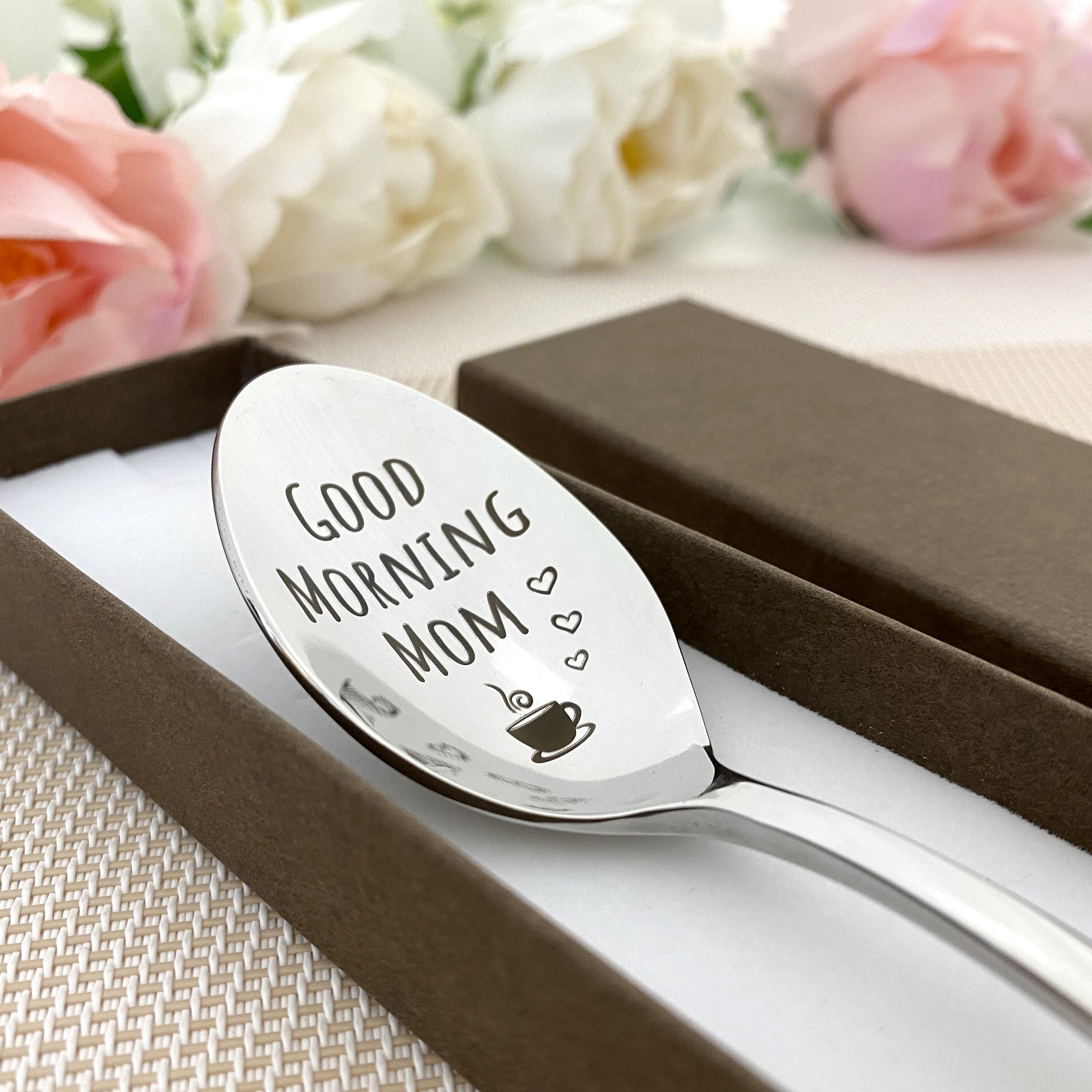 Stainless Steel Tea Spoon YALLNASL Good Morning Granny Spoon ...
