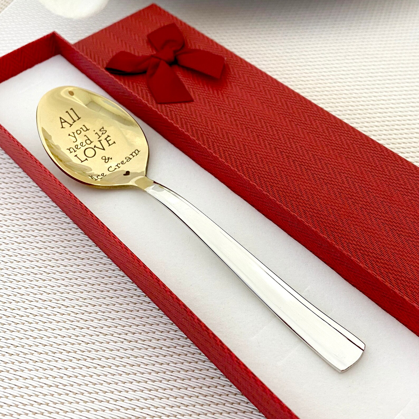 Ice Cream Spoon Custom Gift Engraved Personalized Teaspoon - Etsy