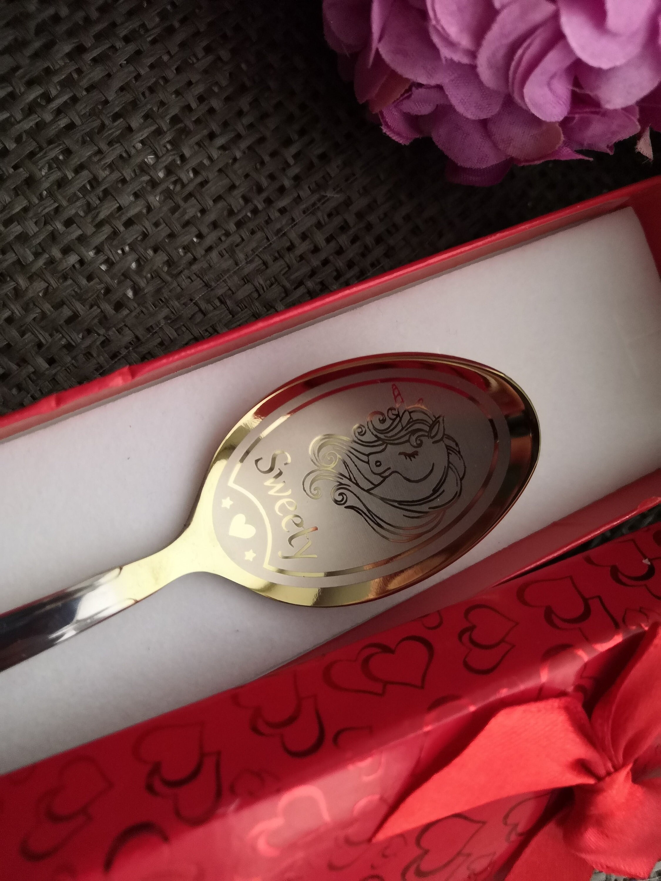 Unicorn Spoon Sweet Baby Spoon Personalized Gift Children | Etsy