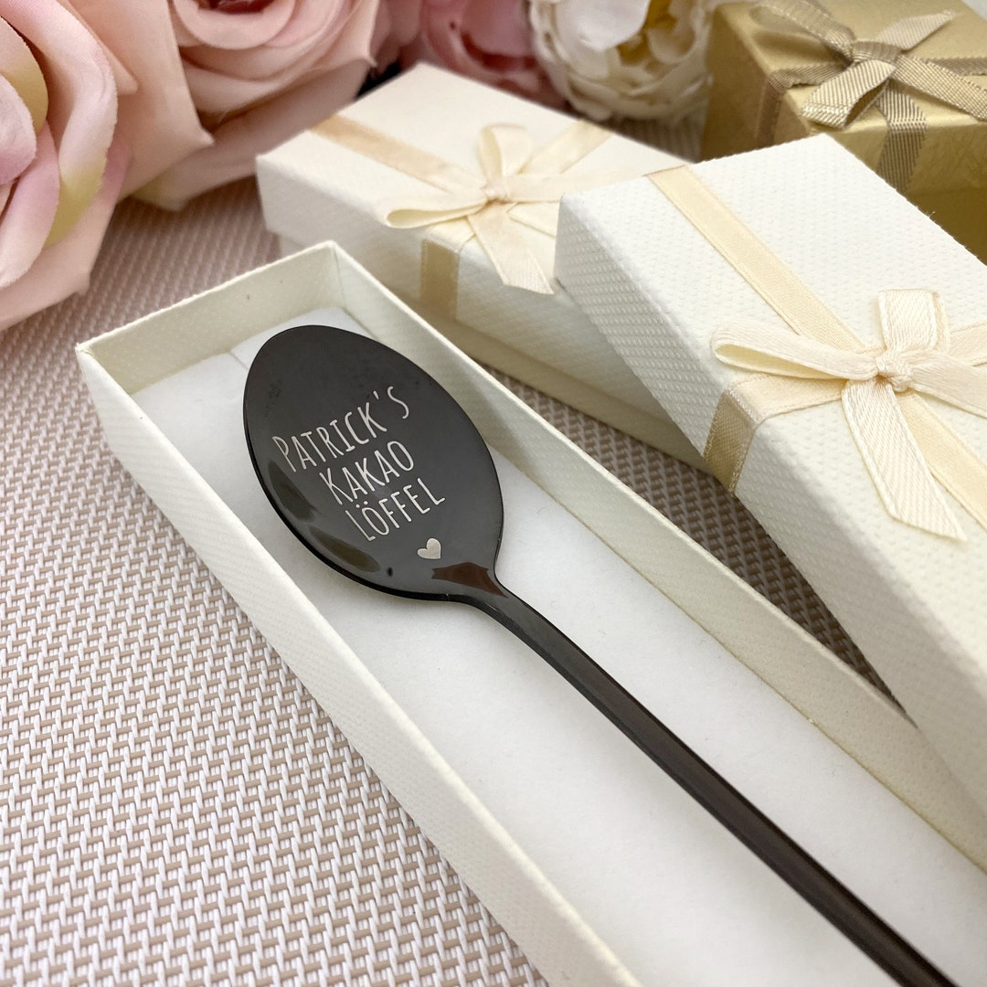 Custom Engraved Spoon: Personalized Coffee Spoon, Boyfriend Gift - Etsy