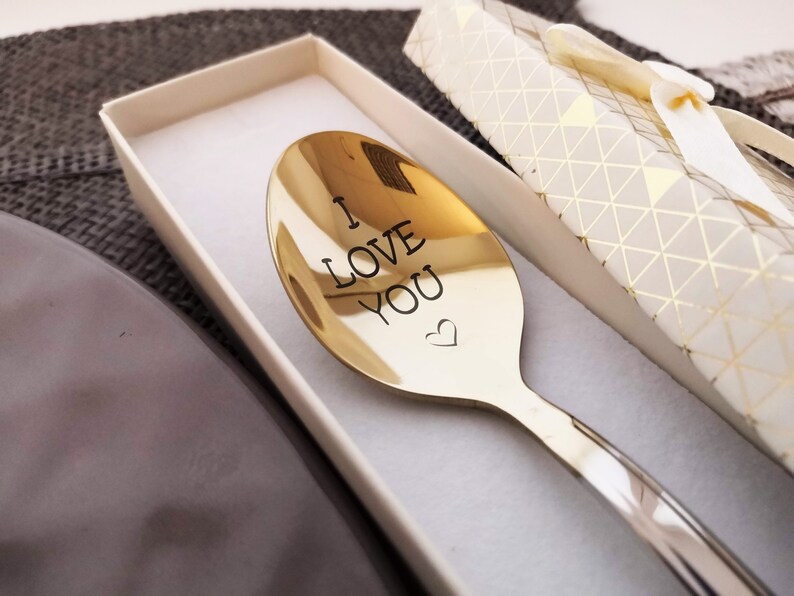 I Love You Cute Custom Spoon Romantic Gift for | Etsy